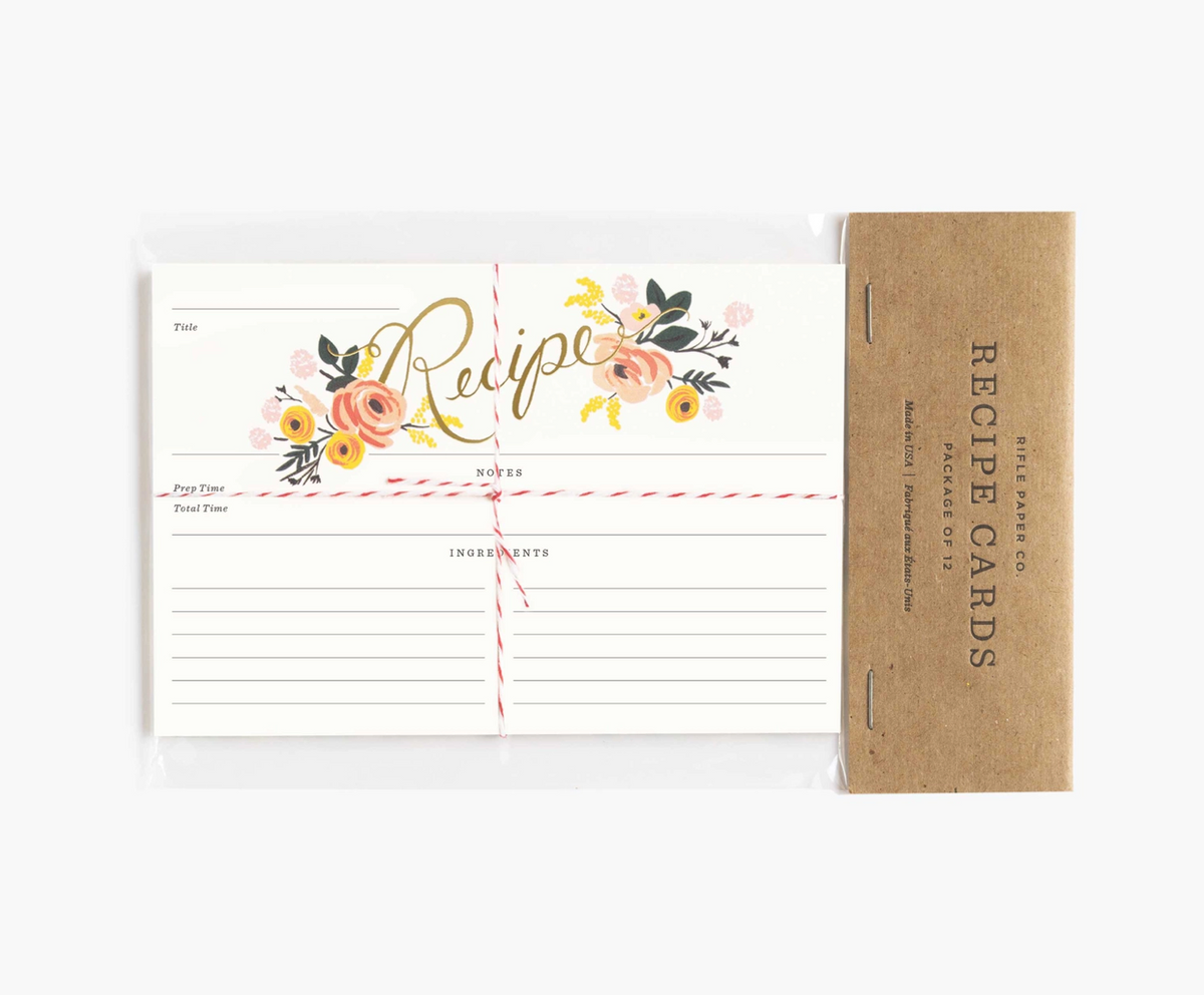 Rifle Paper Co. Recipe Cards- Peonies – i Leoni