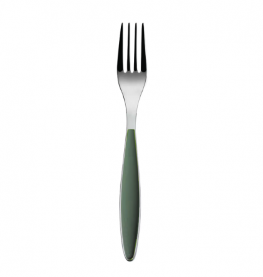 Guzzini Dinner Fork- Green Lagoon – i Leoni