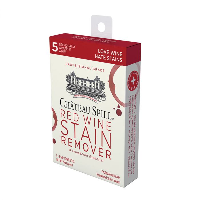 Chateau Spill Red Wine Stain Remover Wipes, Pack of 5 – i Leoni